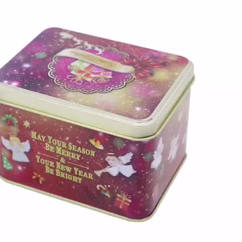 Custom rectangular metal tin boxes