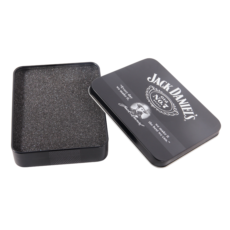 Custom rectangular metal tin boxes