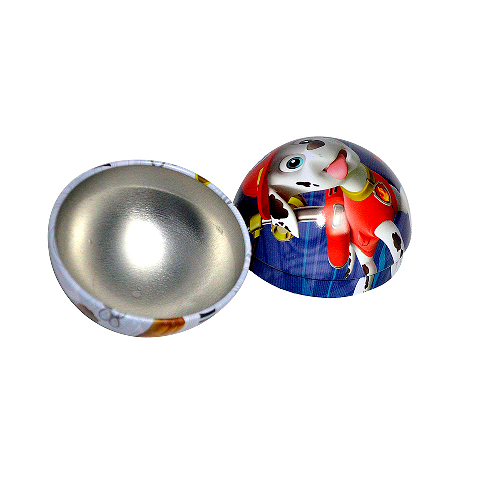 Custom ball shape chocolate tin