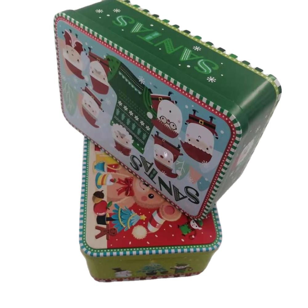 Hinged rectangular gift tin