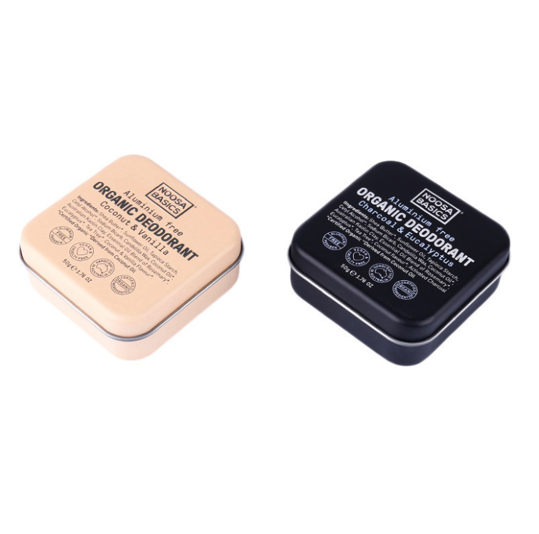 Metal tin for cosmetics packaging