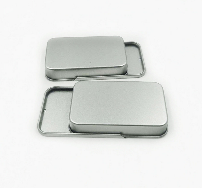 Mint candy sweet sliding tin