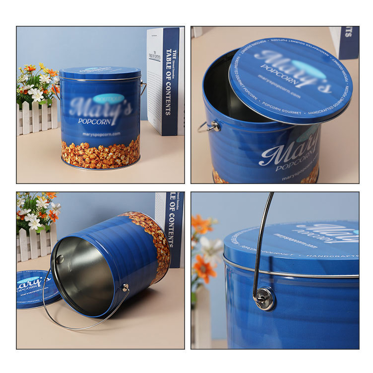 Popcorn tins with lid