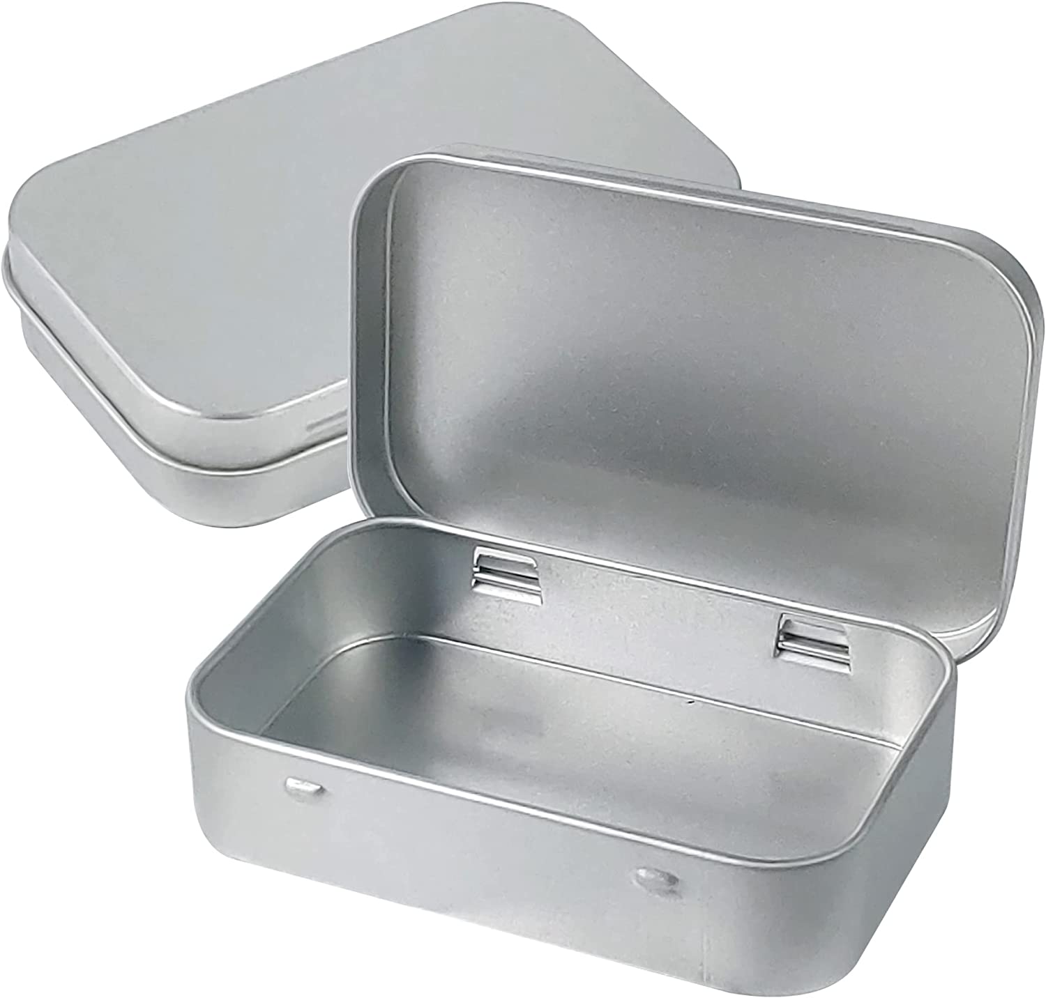 Metal Rectangular Empty Hinged Tins