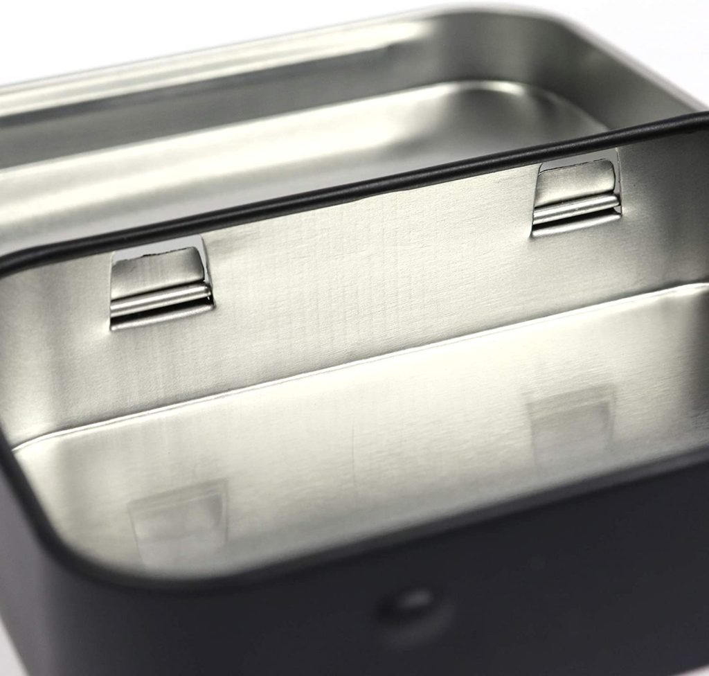 Metal Rectangular Empty Hinged Tins Box