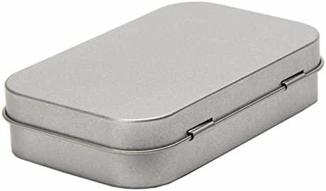 Rectangular Empty Hinged Tin Box Containers For Home